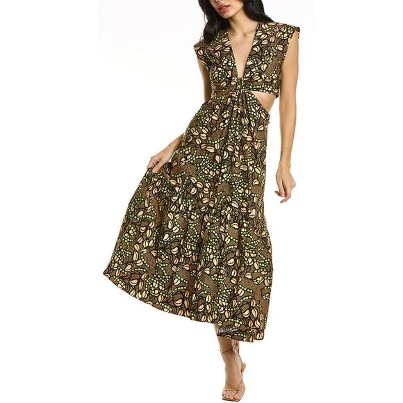 A.L.C. | Dresses | Alc Womens Alexandria Midi Dress Brown | Poshmark